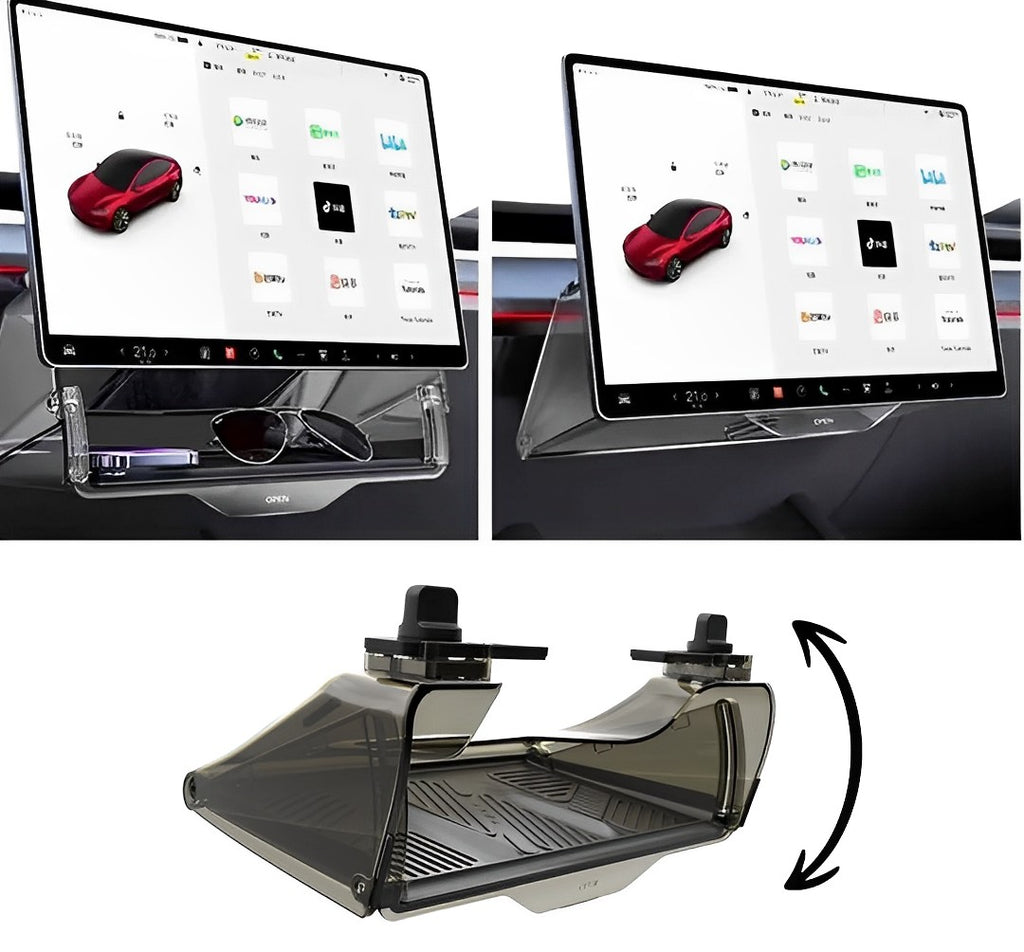 Hidden Central Control Screen Lower Storage Box for Tesla Model 3/Y ...