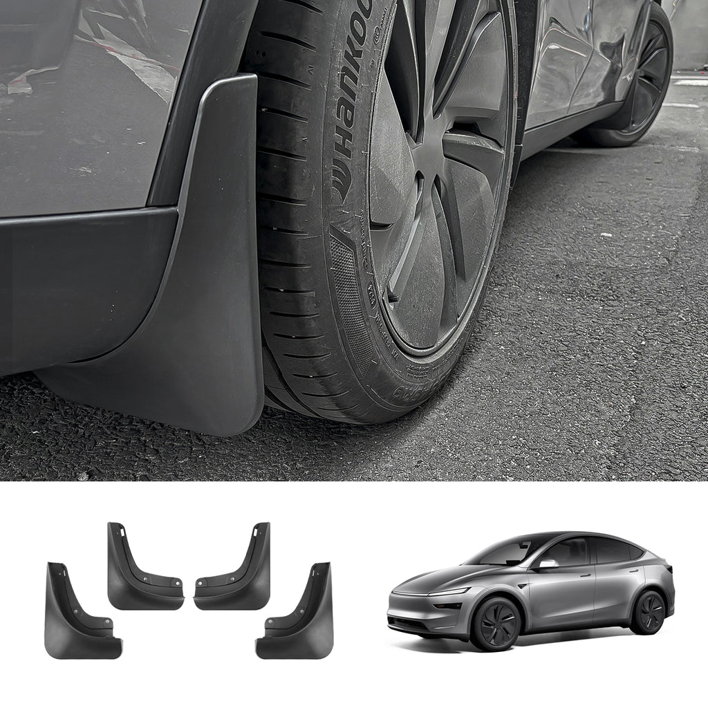 No-Drill Front & Rear Fender Mud Flaps for Tesla Model Y Juniper 2025 ...