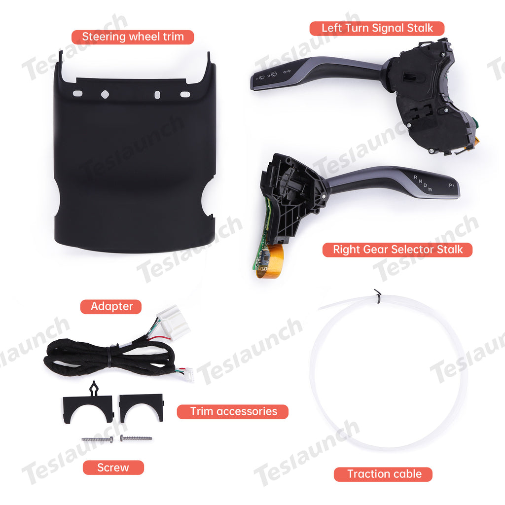 Model X/S Gear Shift Stalk Switch Turn Signal Lever Kit for Tesla ...