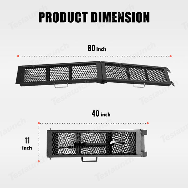 Portable Folding Heavy-Duty Steel Loading Ramp for Cybertruck – TESLAUNCH