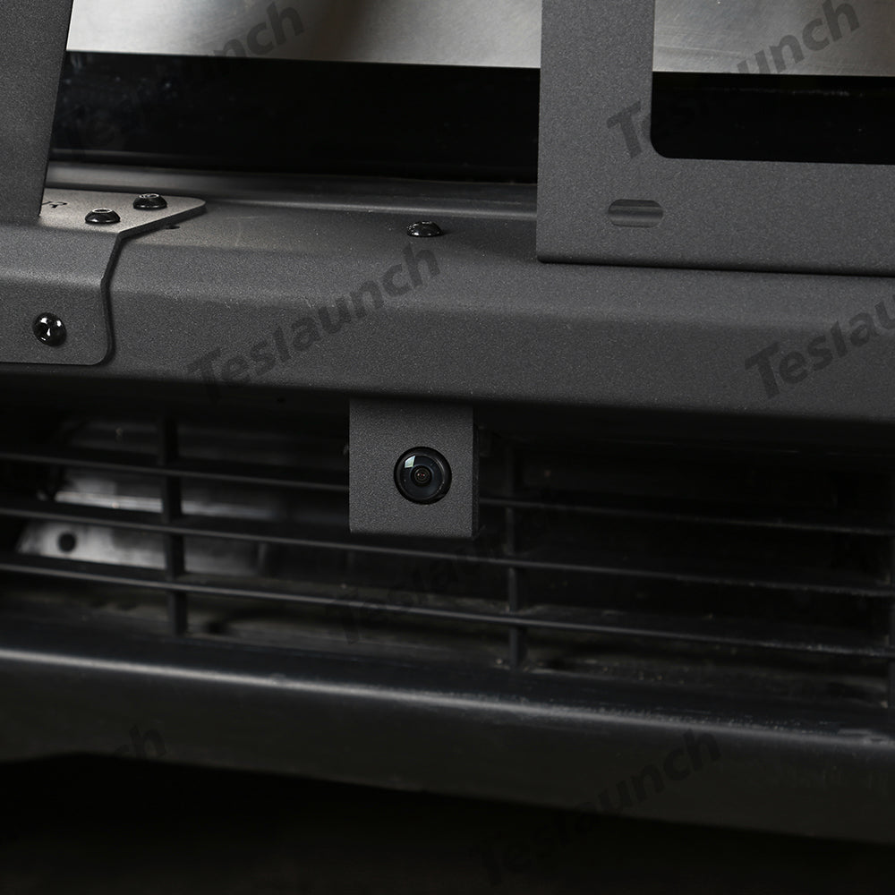 Heavy Duty Front Bumper with License Plate Frame for Tesla Cybertruck ...