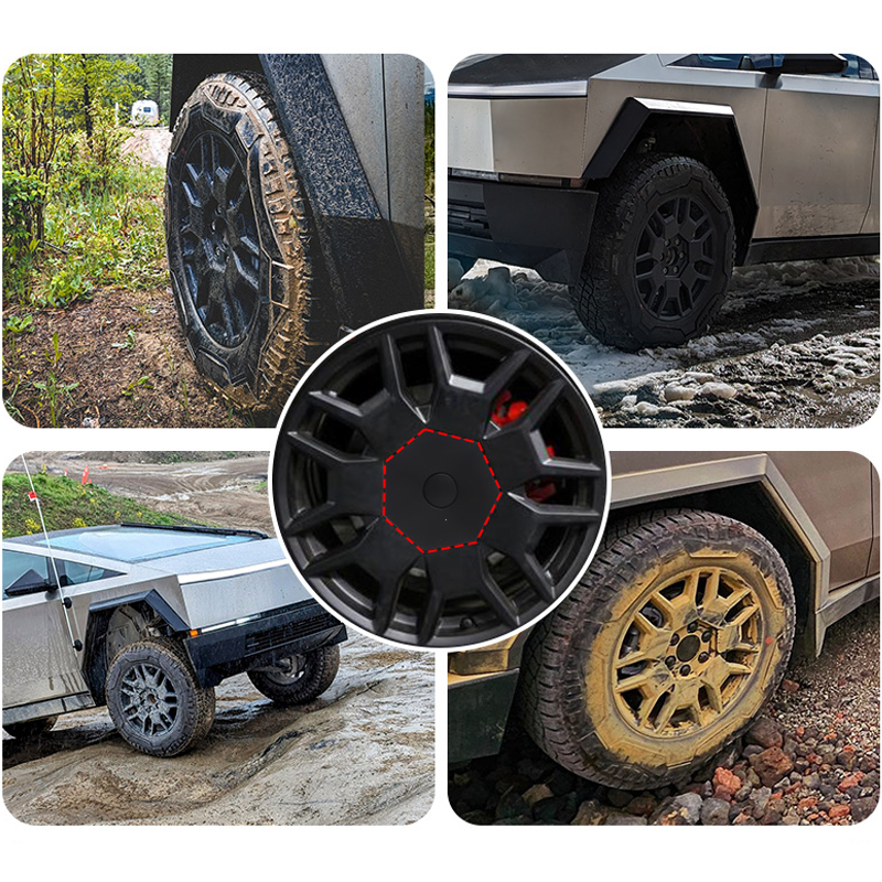 Heptagonal Center Hubcap Lug Nut Covers for Cybertruck – TESLAUNCH