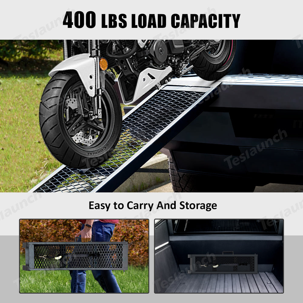 Portable Folding Heavy-Duty Steel Loading Ramp for Cybertruck – TESLAUNCH