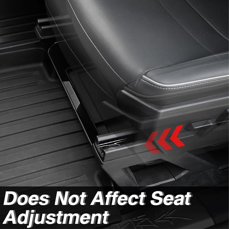 Front Under Seat Storage Box with Silicone Pad for Tesla Cybertruck ...