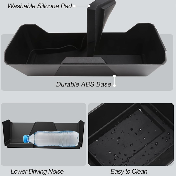 Front Under Seat Storage Box with Silicone Pad for Tesla Cybertruck ...