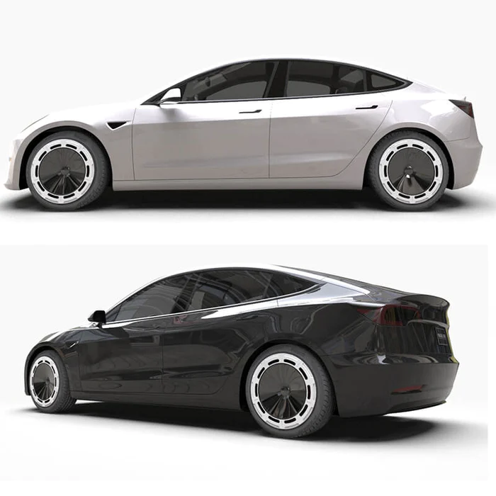 Retro Wheel Cover Hubcap for Tesla Model Y 19'' Gemini Wheels (4 PCS ...