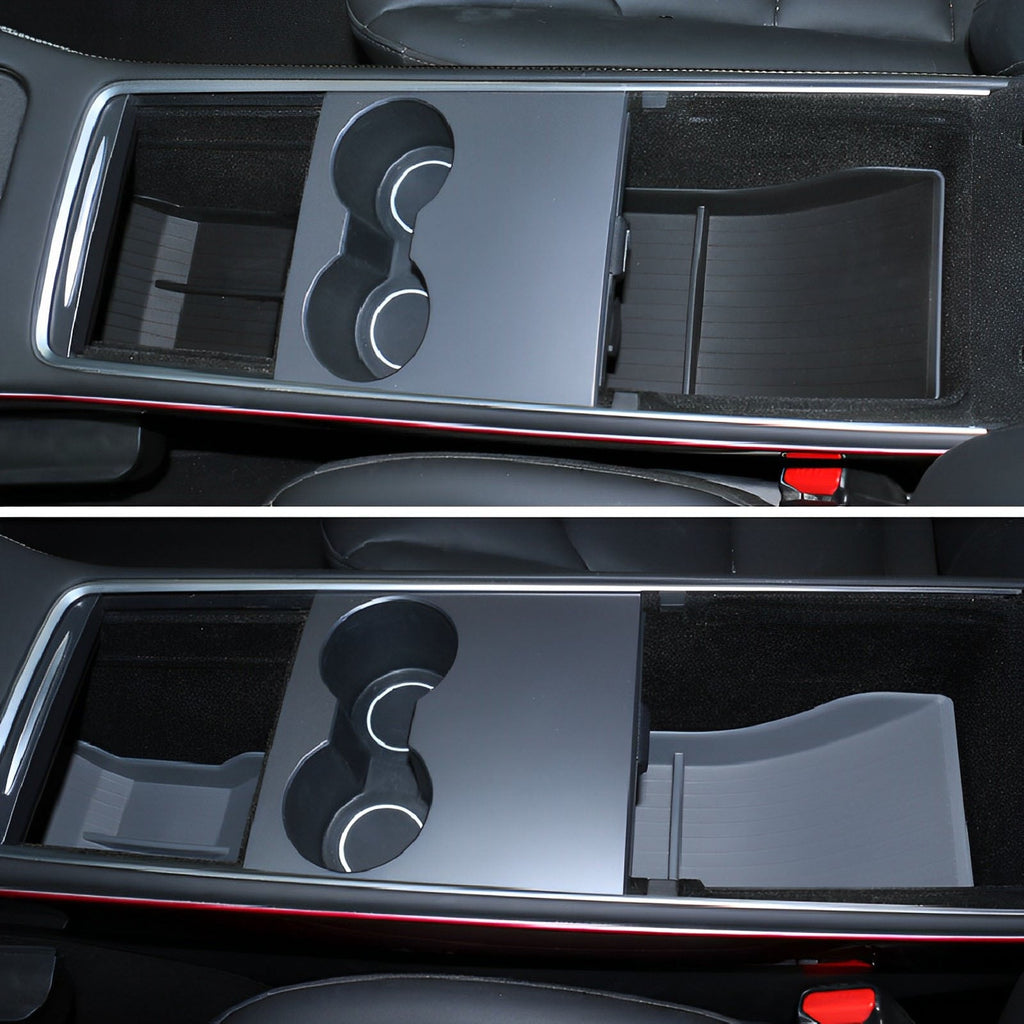 Tesla Model 3/Y Center Console Storage Box Rubber Mat (2021-2023 ...