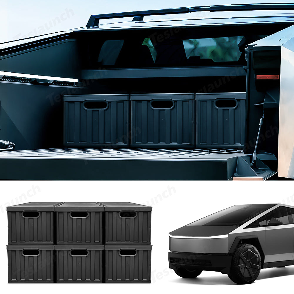 Foldable Vault Cargo Bins for Tesla Cybertruck – TESLAUNCH
