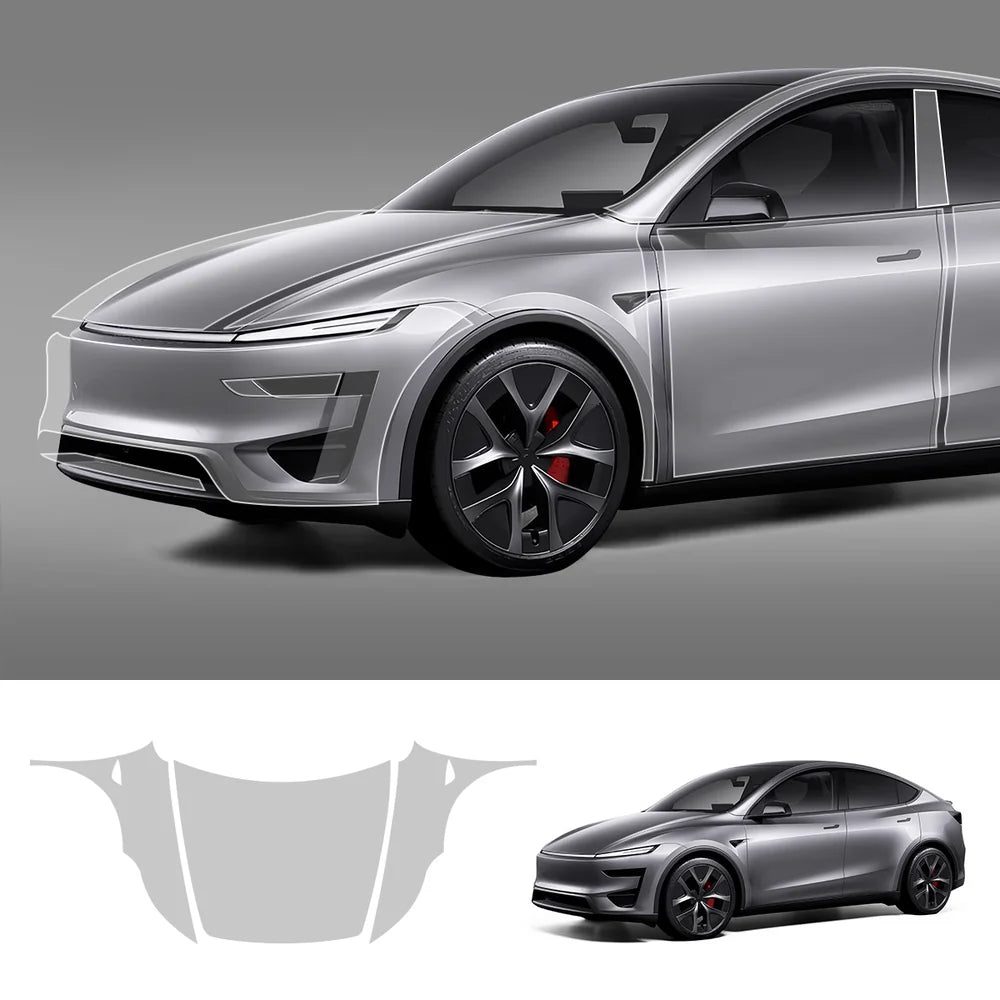 Glossy TPU Invisible Full Car Paint Protection Film (PPF) for Tesla ...
