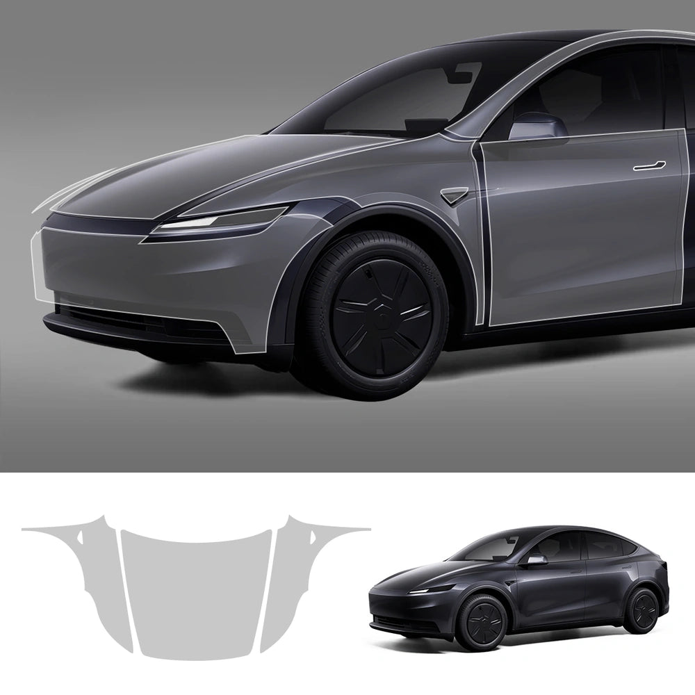 Glossy TPU Invisible Full Car Paint Protection Film (PPF) for Tesla ...