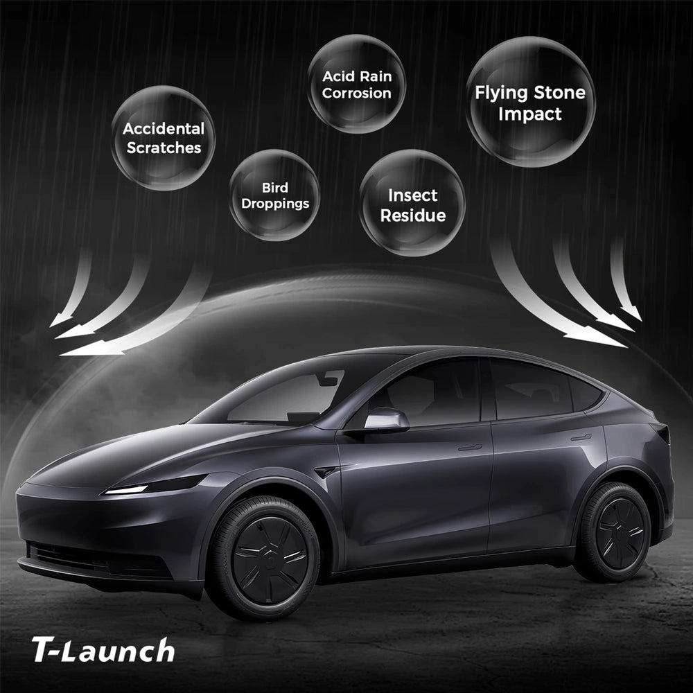 Glossy TPU Invisible Full Car Paint Protection Film (PPF) for Tesla ...