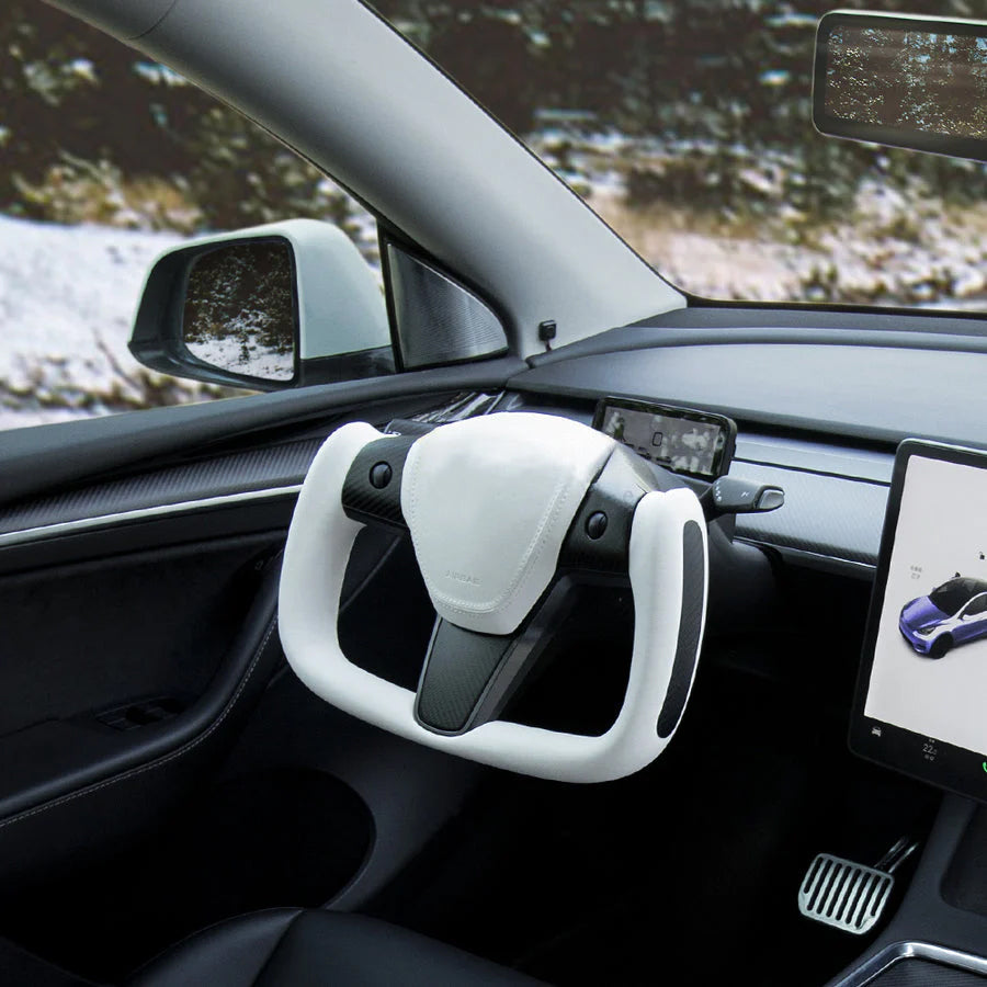 Model 3/Y Yoke Style Carbon Fiber Steering Wheel – TESLAUNCH