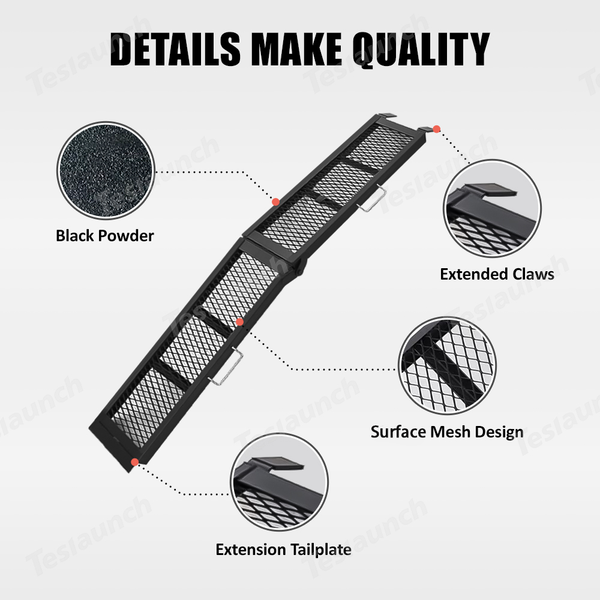 Portable Folding Heavy-Duty Steel Loading Ramp for Cybertruck – TESLAUNCH