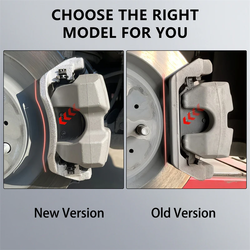 Tesla Model 3 Highland Brake Caliper Covers & Red Brake Caliper Covers ...