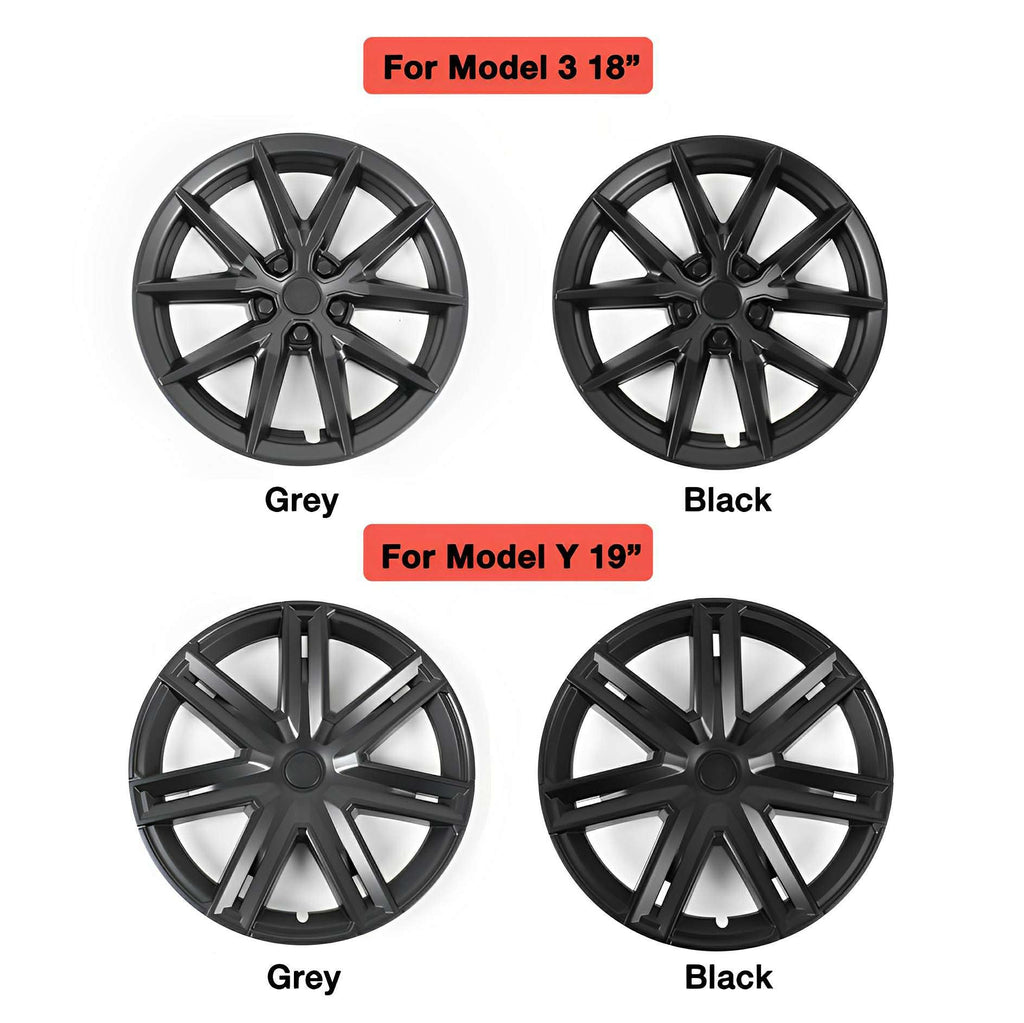 Tesla Model 3/Y AMG-Style Wheel Hub Caps Aero Hubcap (2017-2023 ...