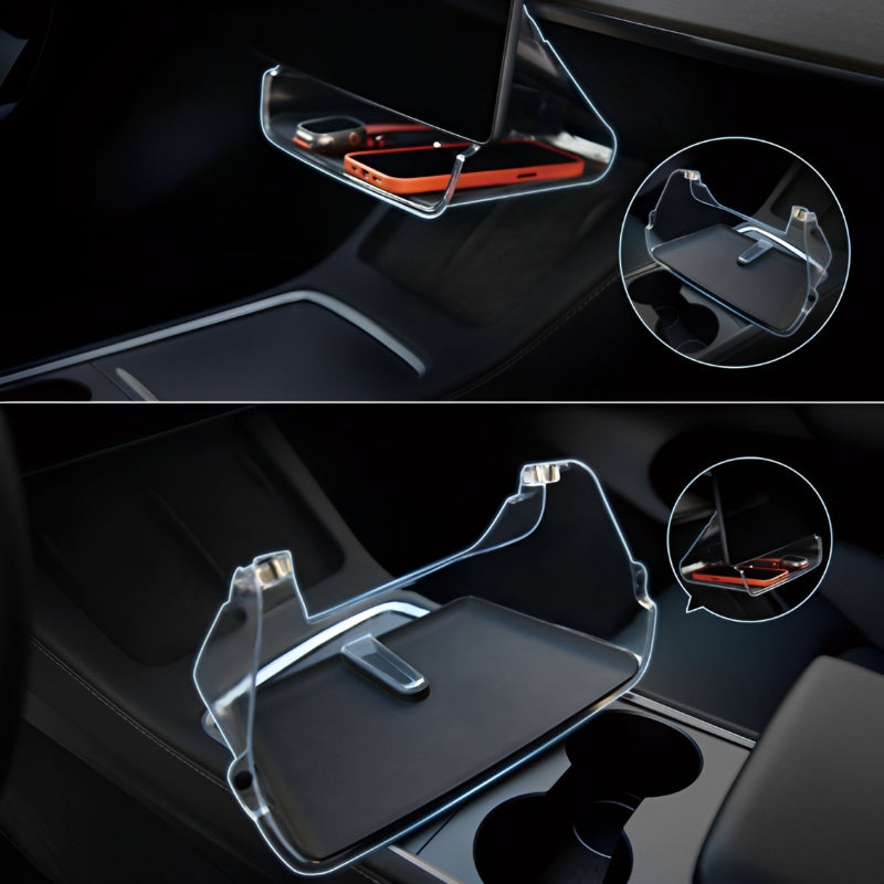 Model Y/3 Dashboard Storage Box - Hidden Organizer Under The Screen ...